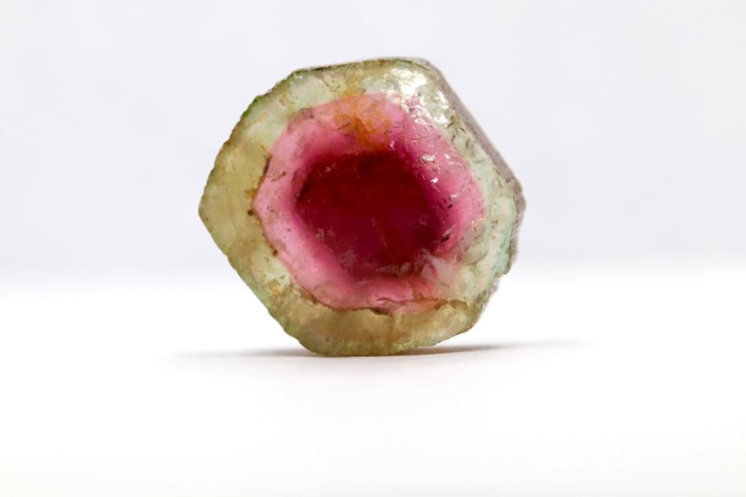 Watermelon Tourmaline Slice | Polished Watermelone Tourmaline Crystal ...