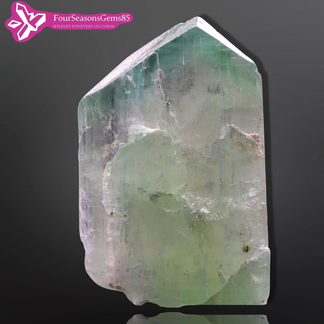 Bi- Colour Green Kunzite |spodumene| Hiddenite Natural Unheated Crystal ...