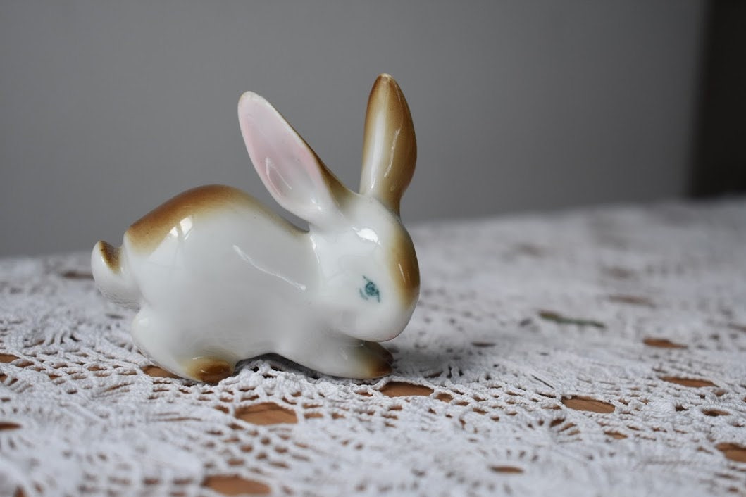 Hungarian Zsolnay Porcelain Rabbits in 3 Pieces Vintage Hand Painted - Etsy