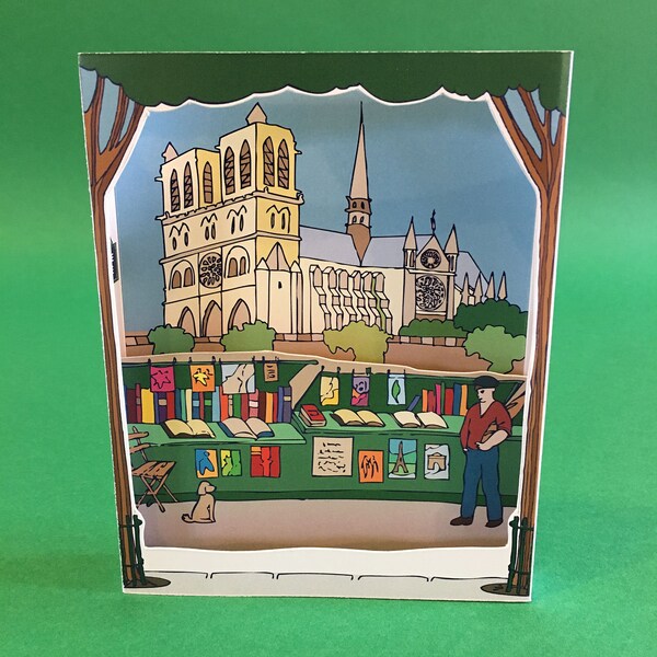 Notre Dame Pop up Card - Etsy
