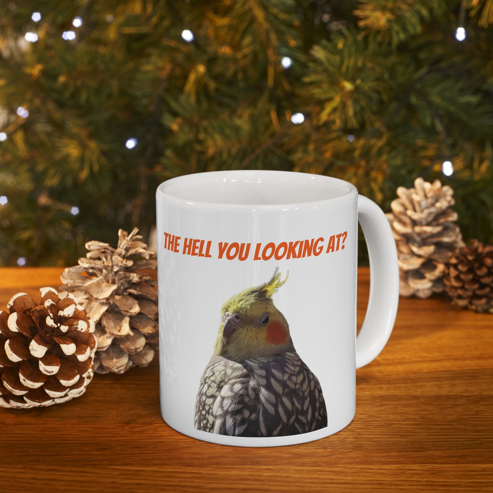 Cockatiel the Hell You Looking at Ceramic Mug 11oz - Etsy