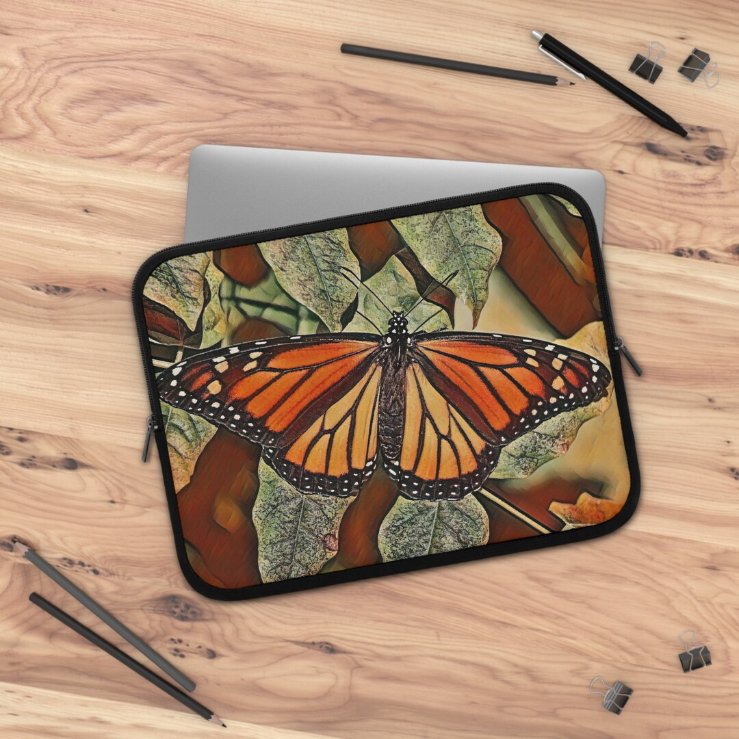 Monarch Butterfly Laptop Sleeve, Protective Neoprene, 13", 15", or 17 ...