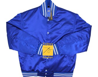 Satin Royal Blue Jacket - Etsy