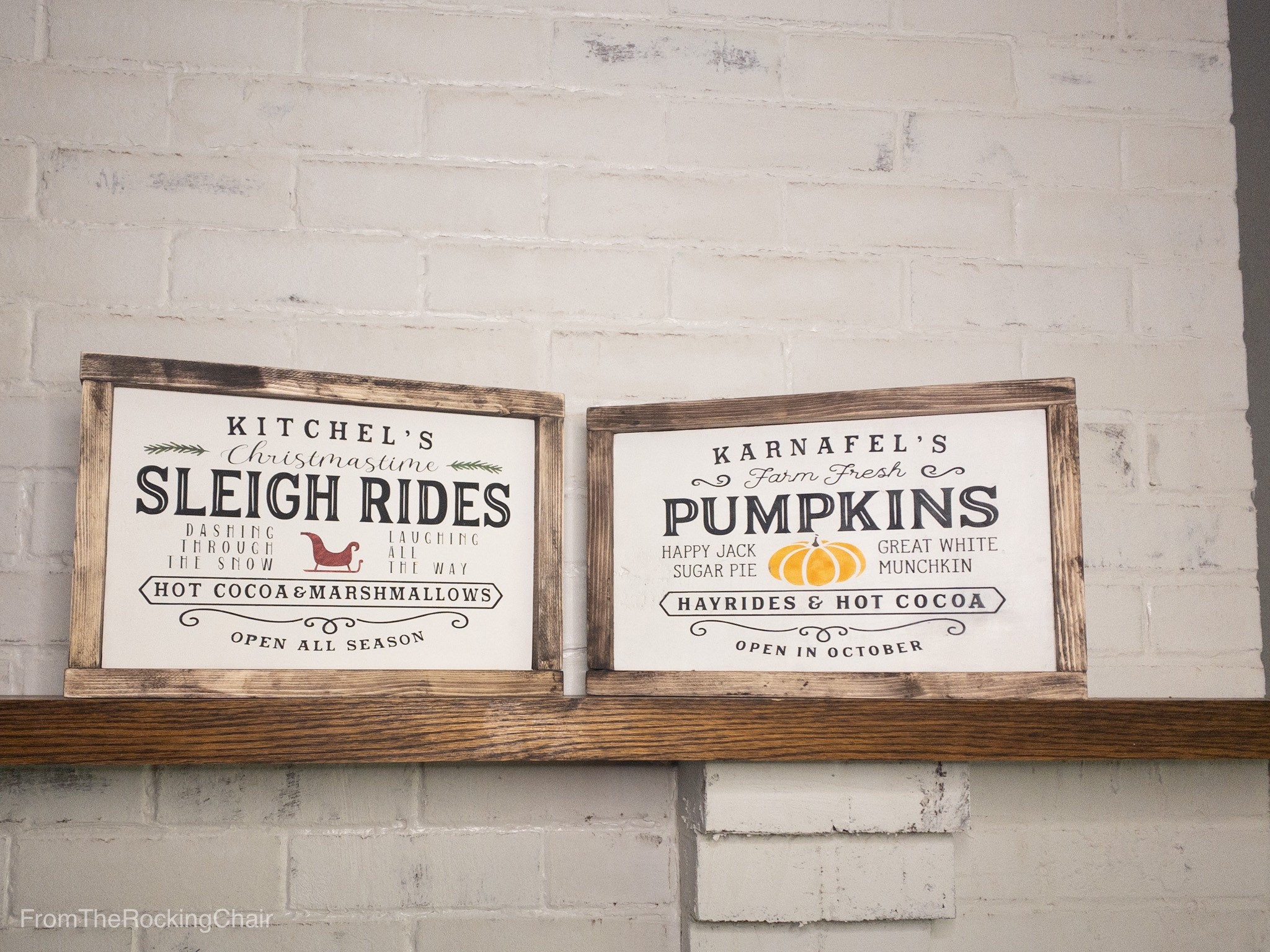 CUSTOMIZED Sleigh Rides Sign | Handmade Wooden Farmhouse, Primitive ...