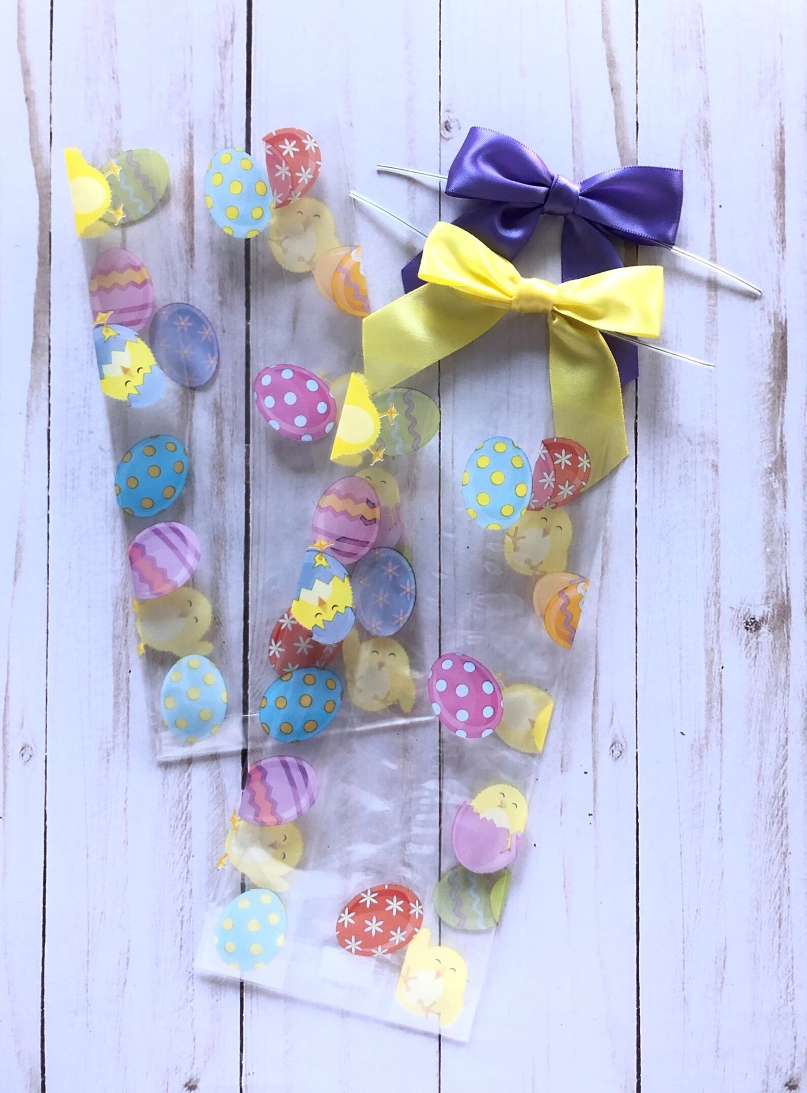 20 Easter Egg Party Favor Bags and 20 Satin Bows Easter Treat | Etsy