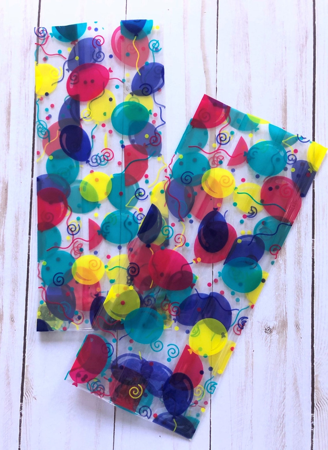 20 Balloon Party Favor Bags Cellophane Treat Bag Party - Etsy