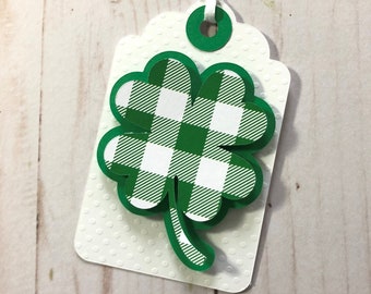 Shamrock Gift Tags - Etsy