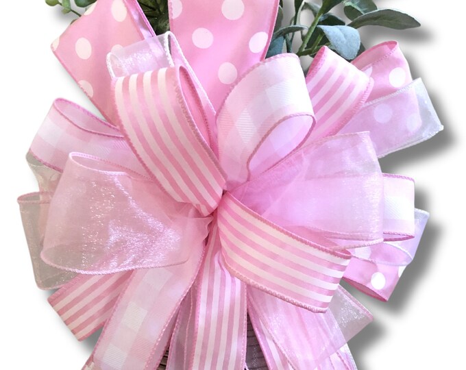 Pink New Baby Girl Bow, Baby Shower Decorations, Hospital Door New Baby ...