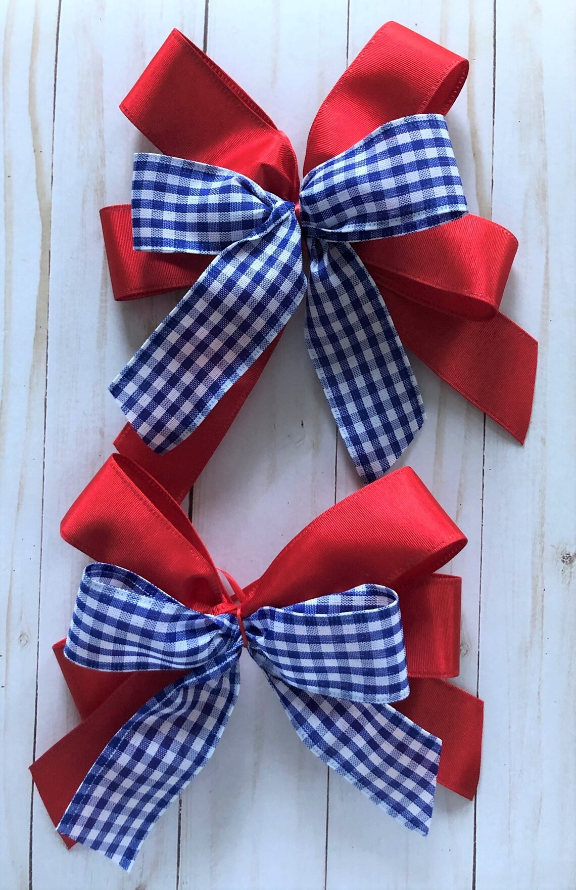 4 Small Patriotic Bows Fourth of July Bows DIY Patriotic | Etsy