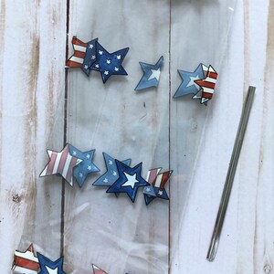 20 Patriotic Treat Bags, Red White and Blue Party Favor Bags, Fourth of ...