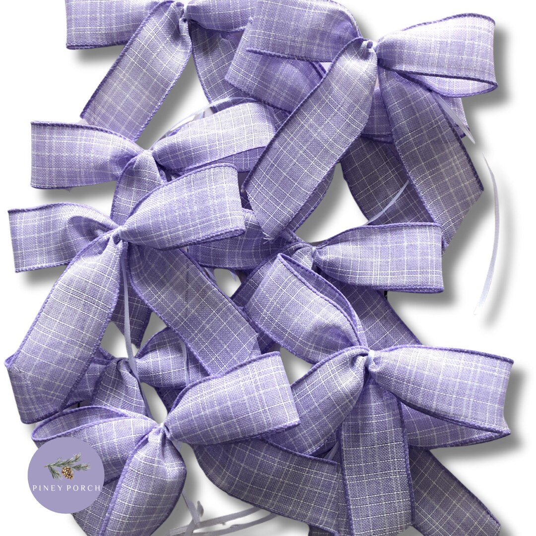 10 Light Purple Bows, Lavender Spring Bow Set, Tiered Tray Decor ...