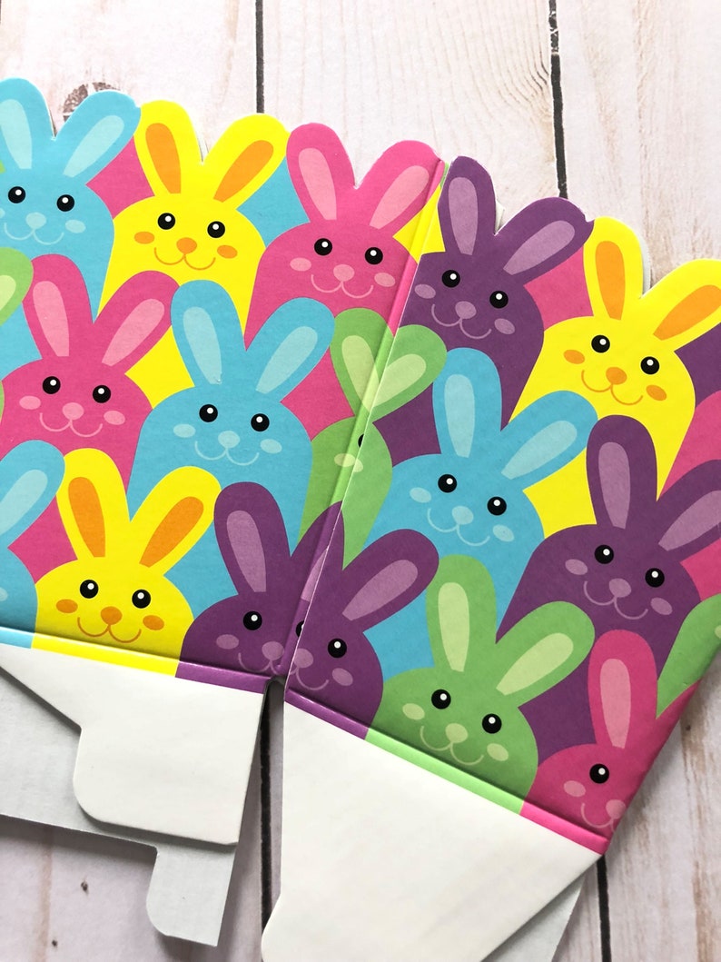 10 Easter Bunny Favor Boxes Easter Party Decorations Party - Etsy