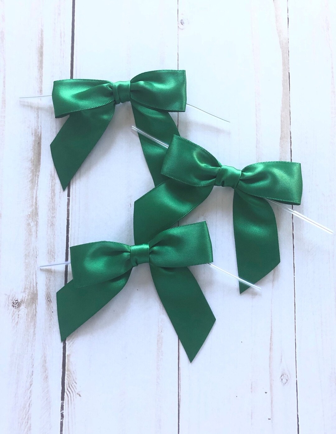 20 Dark Green Satin Bows Favor Box Bow Party Decor Dark - Etsy