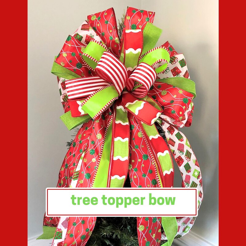 Christmas Tree Bows - Etsy