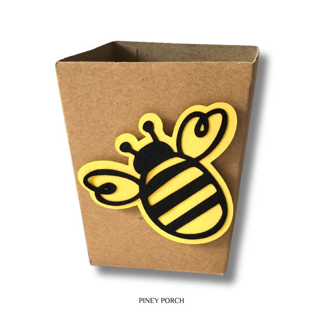 12 Bee Party Favor Boxes, Honey Bee Favors, Bumble Bee Decor, Bee ...