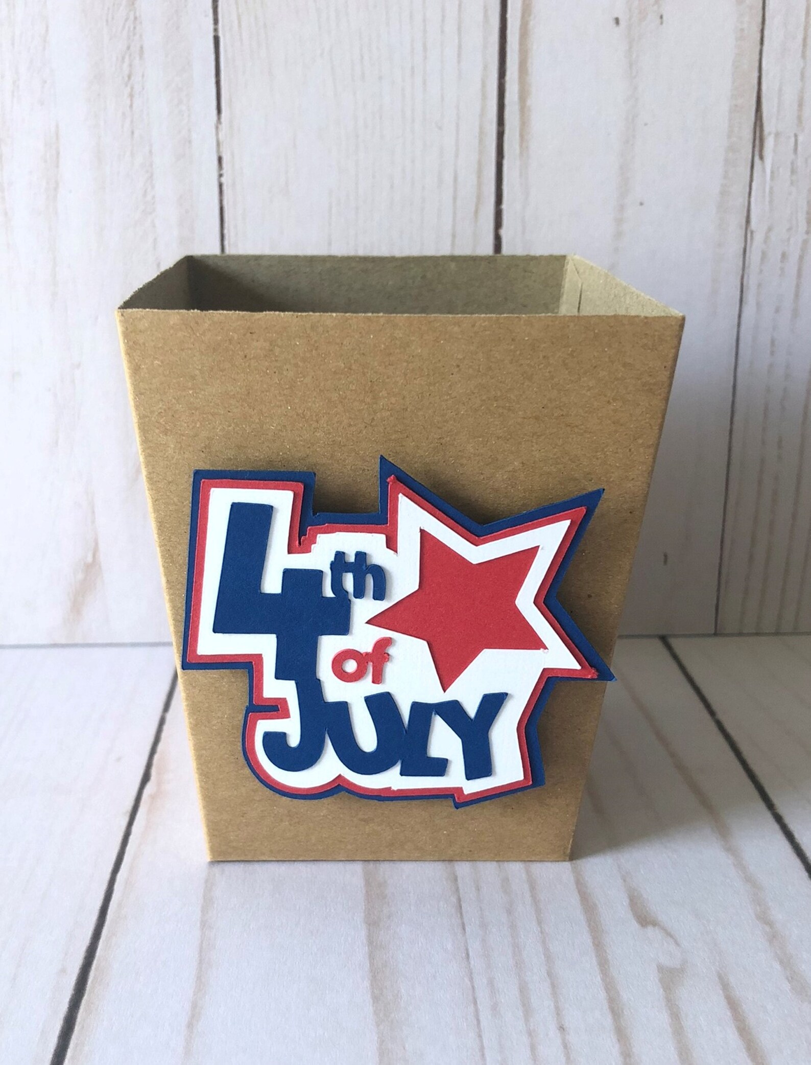 10 Fourth of July Party Favor Boxes Patriotic Favor Red - Etsy