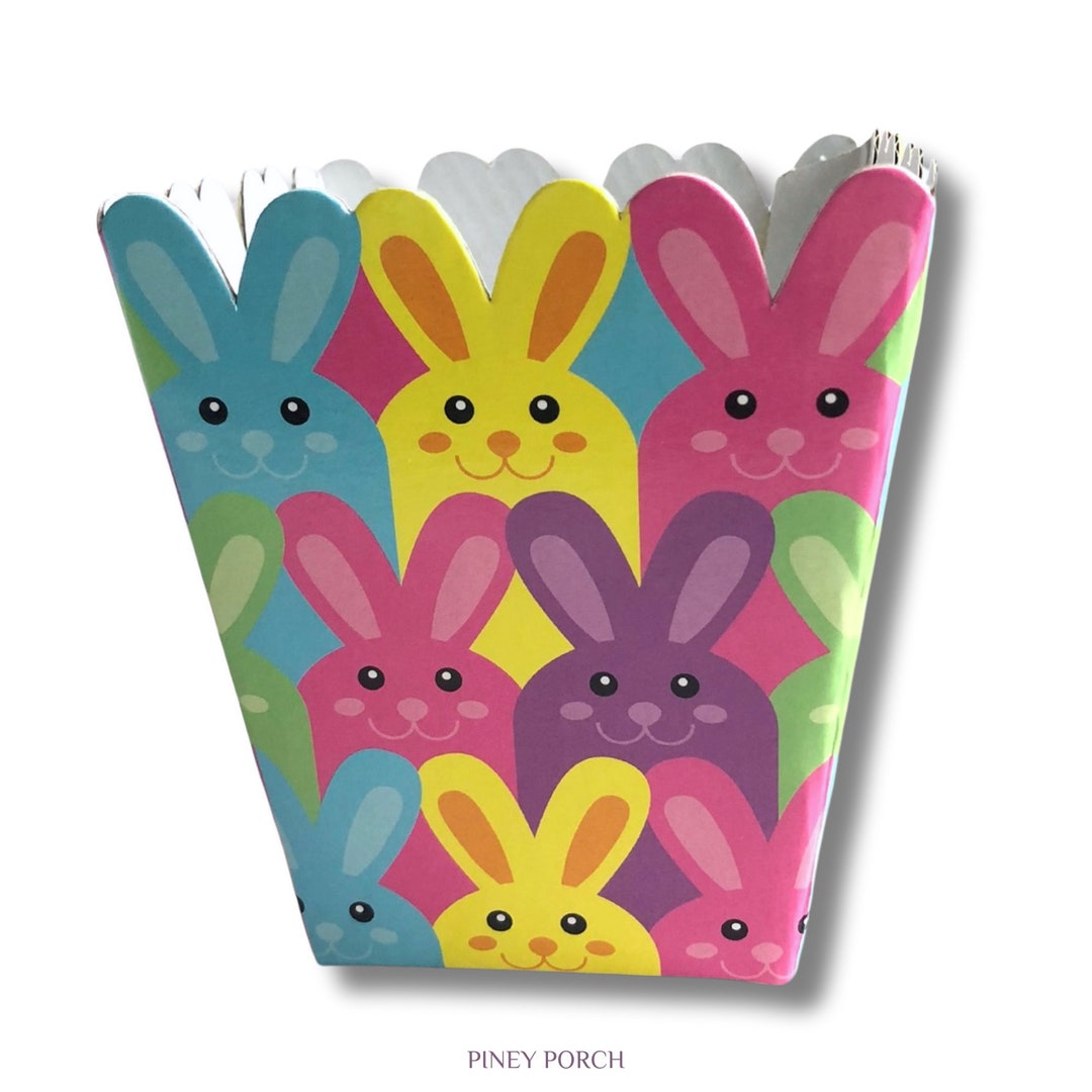10 Easter Bunny Favor Boxes, Easter Party Decorations, Party Favor Box ...