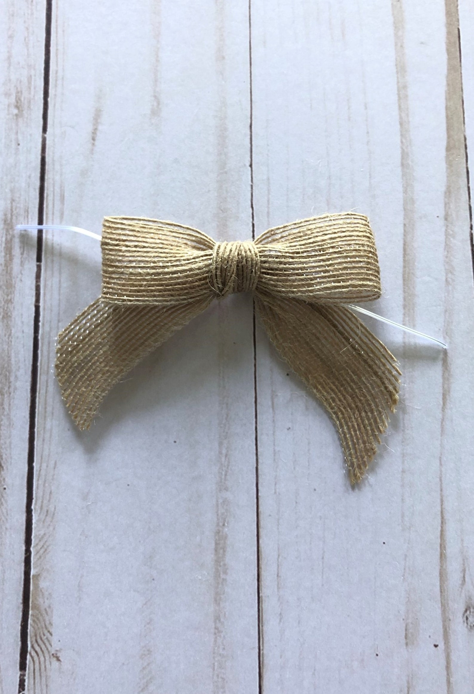 20 Small Jute Bows Rustic Wedding Decor Party Favor Bow - Etsy