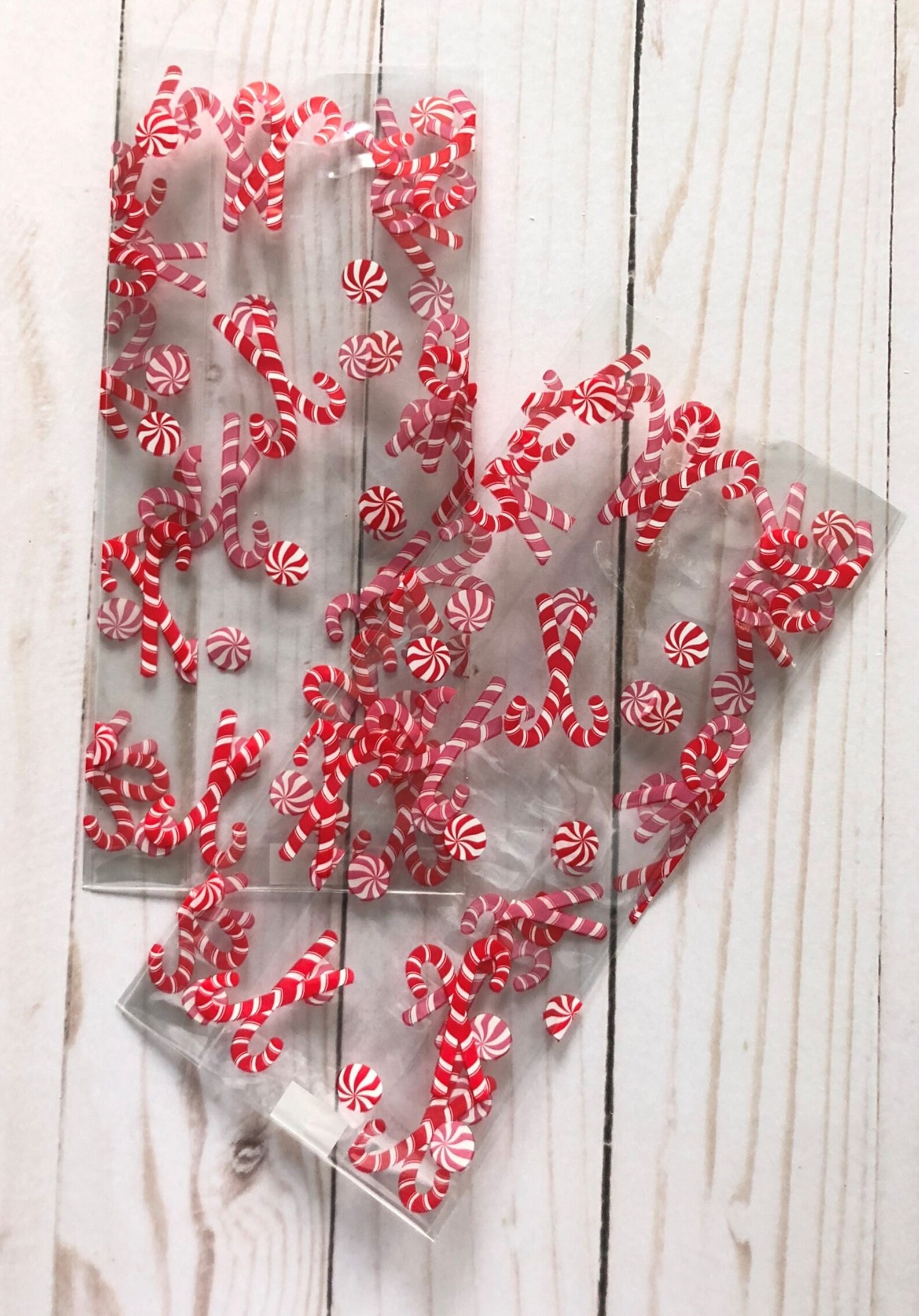 20 Candy Cane and Peppermint Christmas Party Favor Bag Red - Etsy