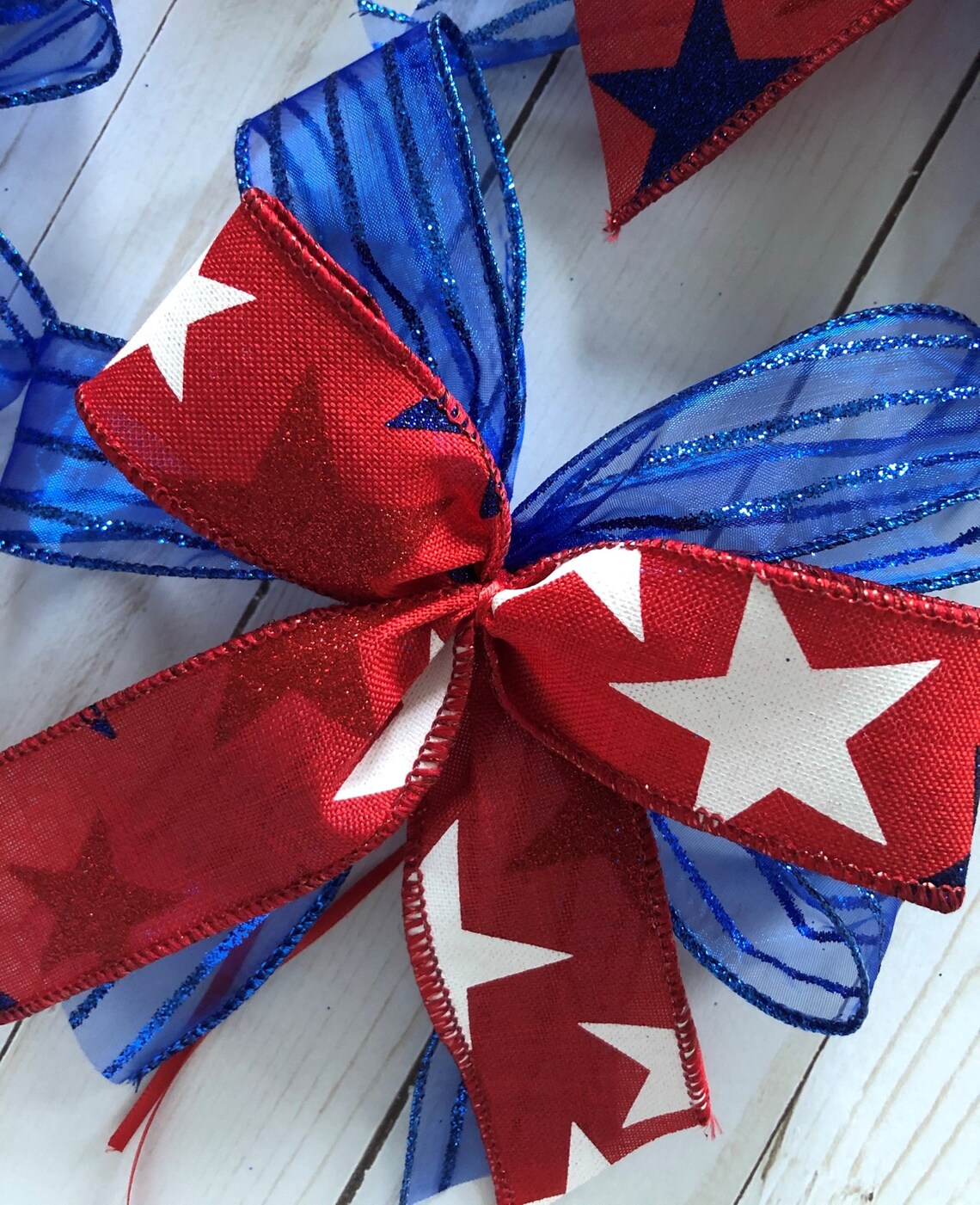 4 Patriotic Decor Bows Fourth of July Bow 4th of July Party | Etsy
