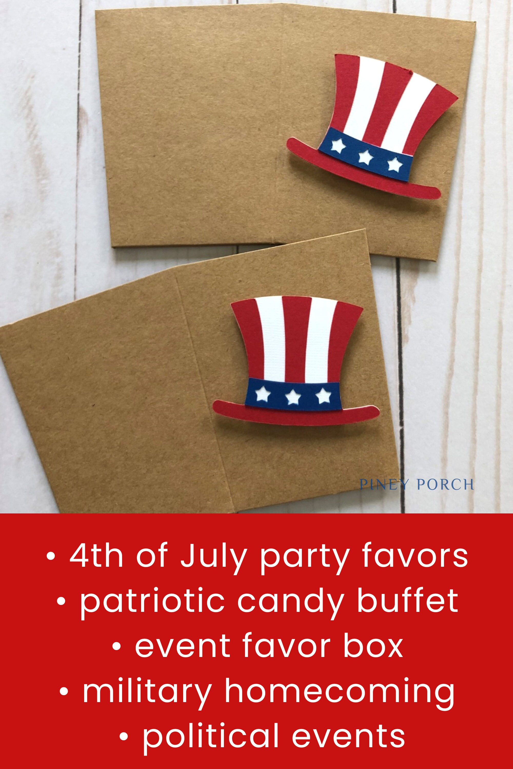 10 Patriotic Favor Boxes, Uncle Sam Party Favor, Red White Blue Party ...