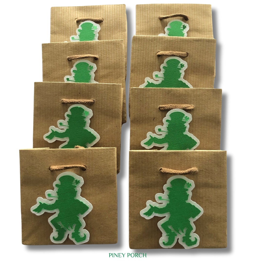 8 Leprechaun Gift Bags, St. Patrick's Day Party Favor Bag, St. Paddy's ...