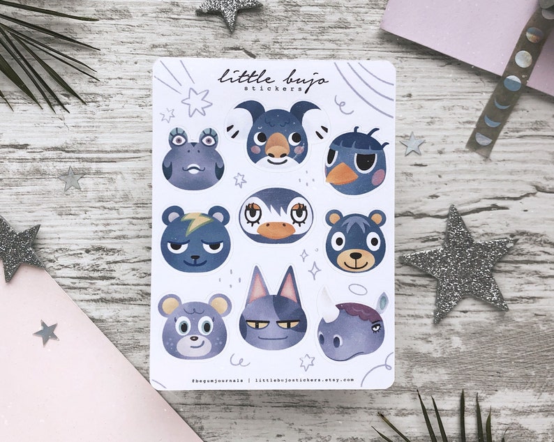 Animal Crossing Stickers Villagers Sticker Set ACNH - Etsy