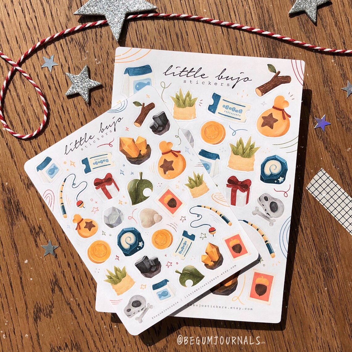 Animal Crossing Sticker Sheet ACNH Stickers Kawaii Bullet - Etsy