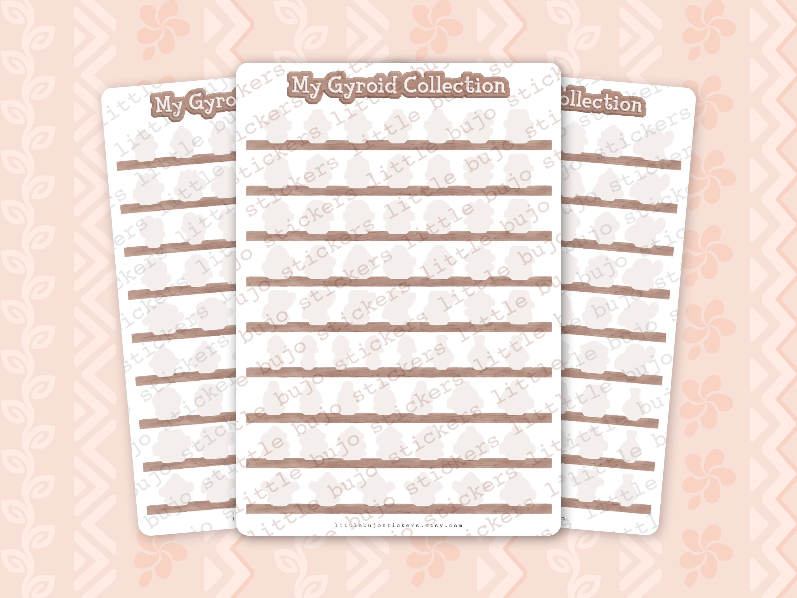 Animal Crossing Gyroids List ACNH Gyroid Collection Sticker | Etsy