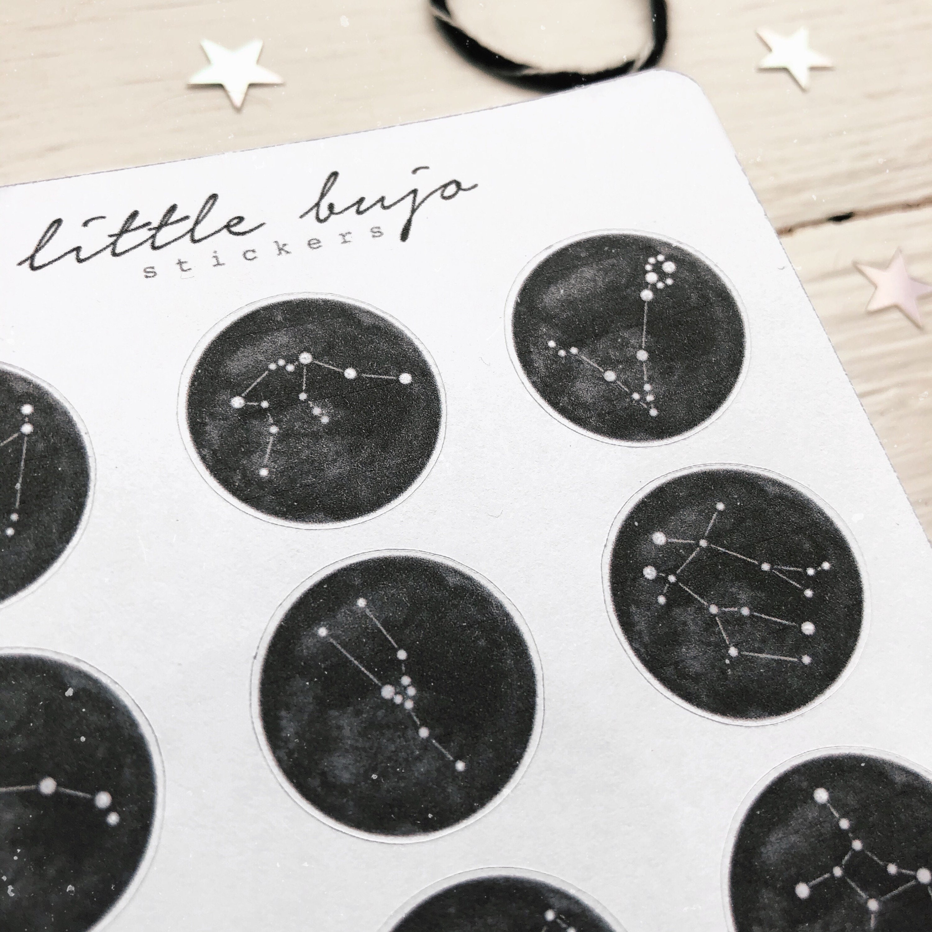 Constellation Sticker Sheet Cute Planner Stickers - Etsy