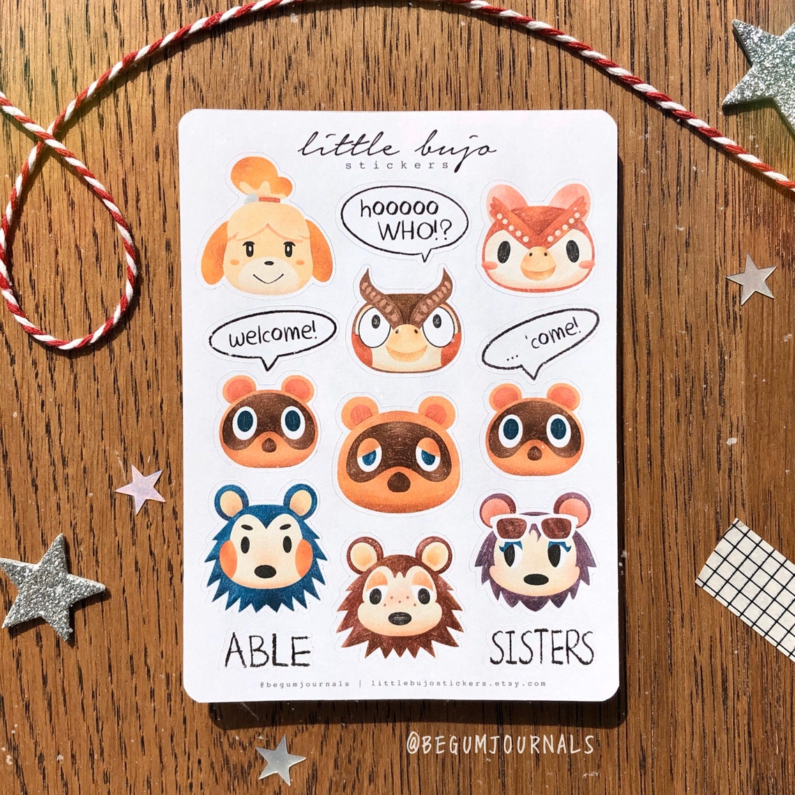 Animal Crossing Characters Sticker Set ACNH Planner Stickers - Etsy