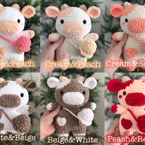 Crochet Cow Plush Custom Cow Plushie - Etsy