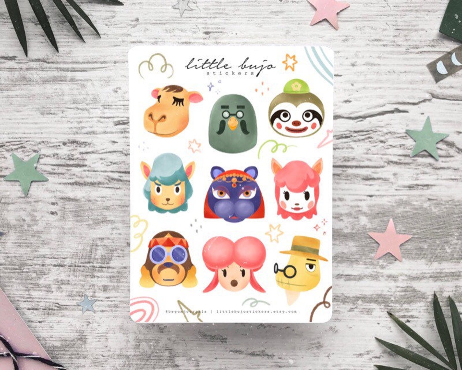 Animal Crossing Characters Sticker Set ACNH Planner Stickers | Etsy