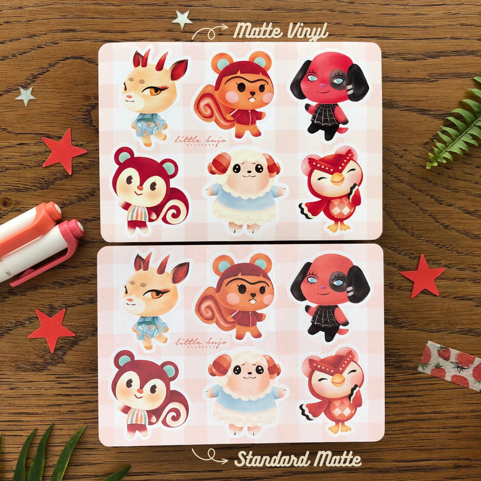 Animal Crossing Villager Stickers, ACNH Waterproof Vinyl Sticker Sheet ...