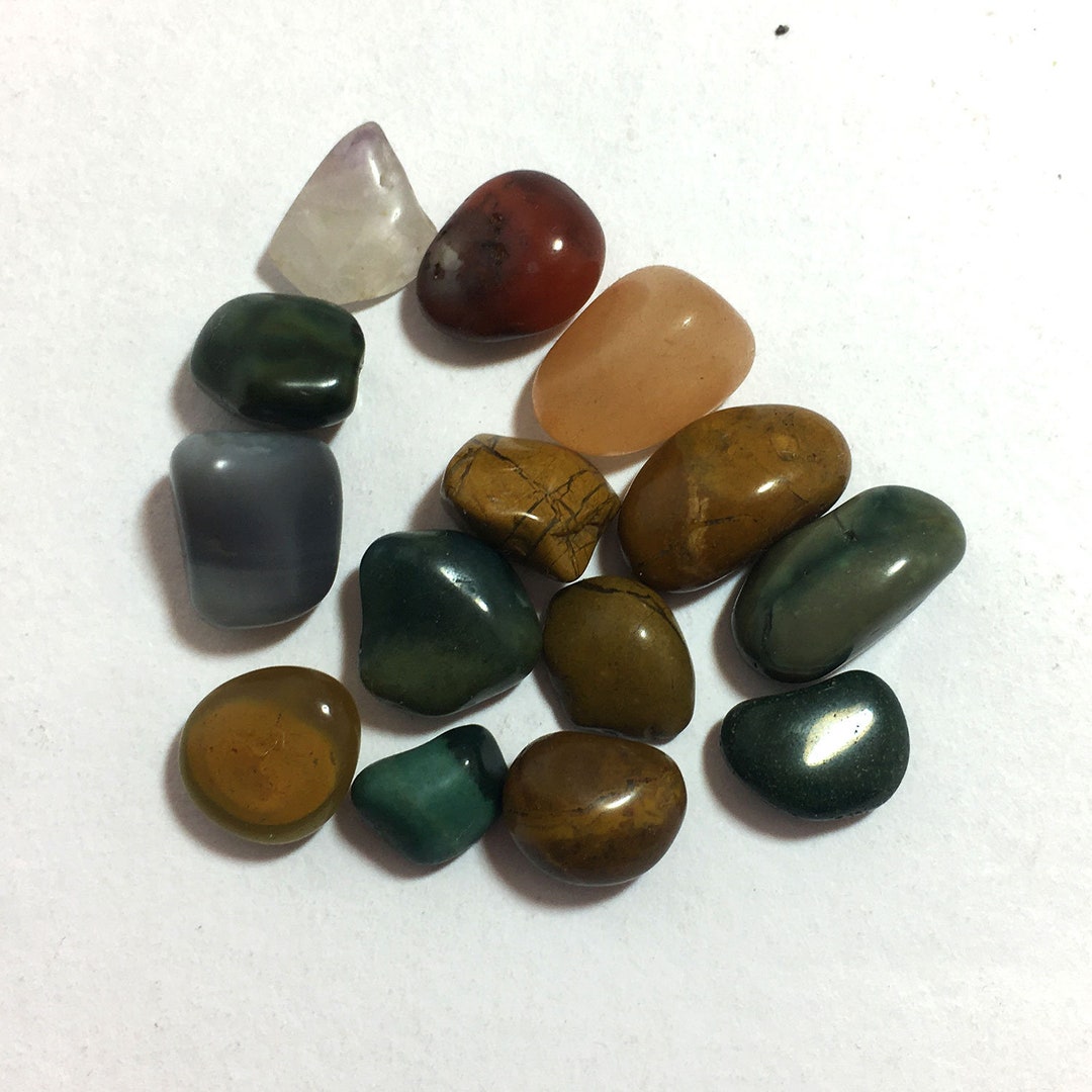 Colorful Tumbled Stones 114.5crt Tumbled Lot Polished Gemstone - Etsy
