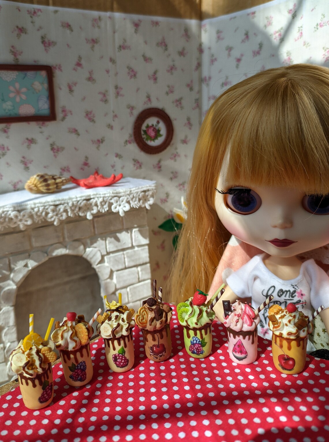 Miniature Foods for Dolls. Milkshake Dessert for Dolls. - Etsy