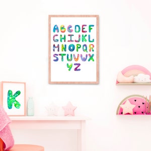 Watercolor Alphabet Clipart/letters Clipart Digital | Etsy