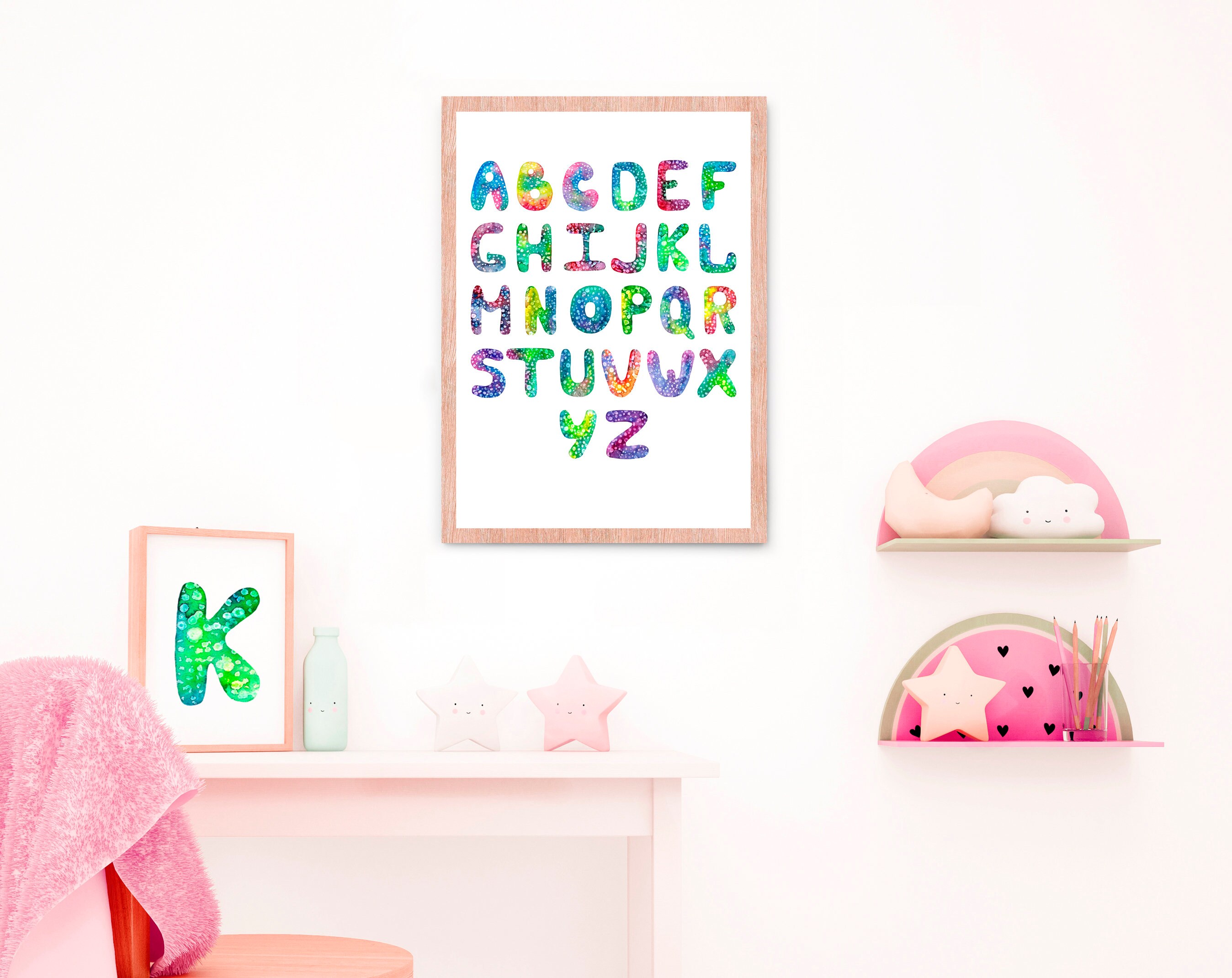 Watercolor Alphabet Clipart/letters Clipart Digital Download/hand ...