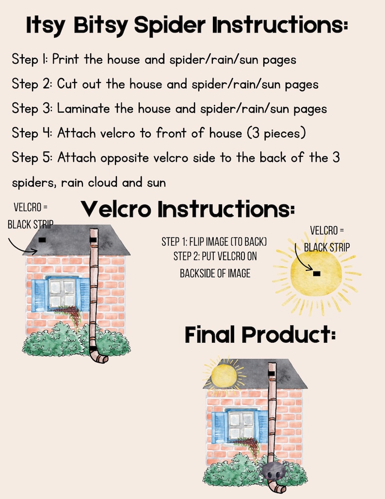 Song Visuals Pack #3 | Interactive Songs | Itsy Bitsy Spider | Five ...
