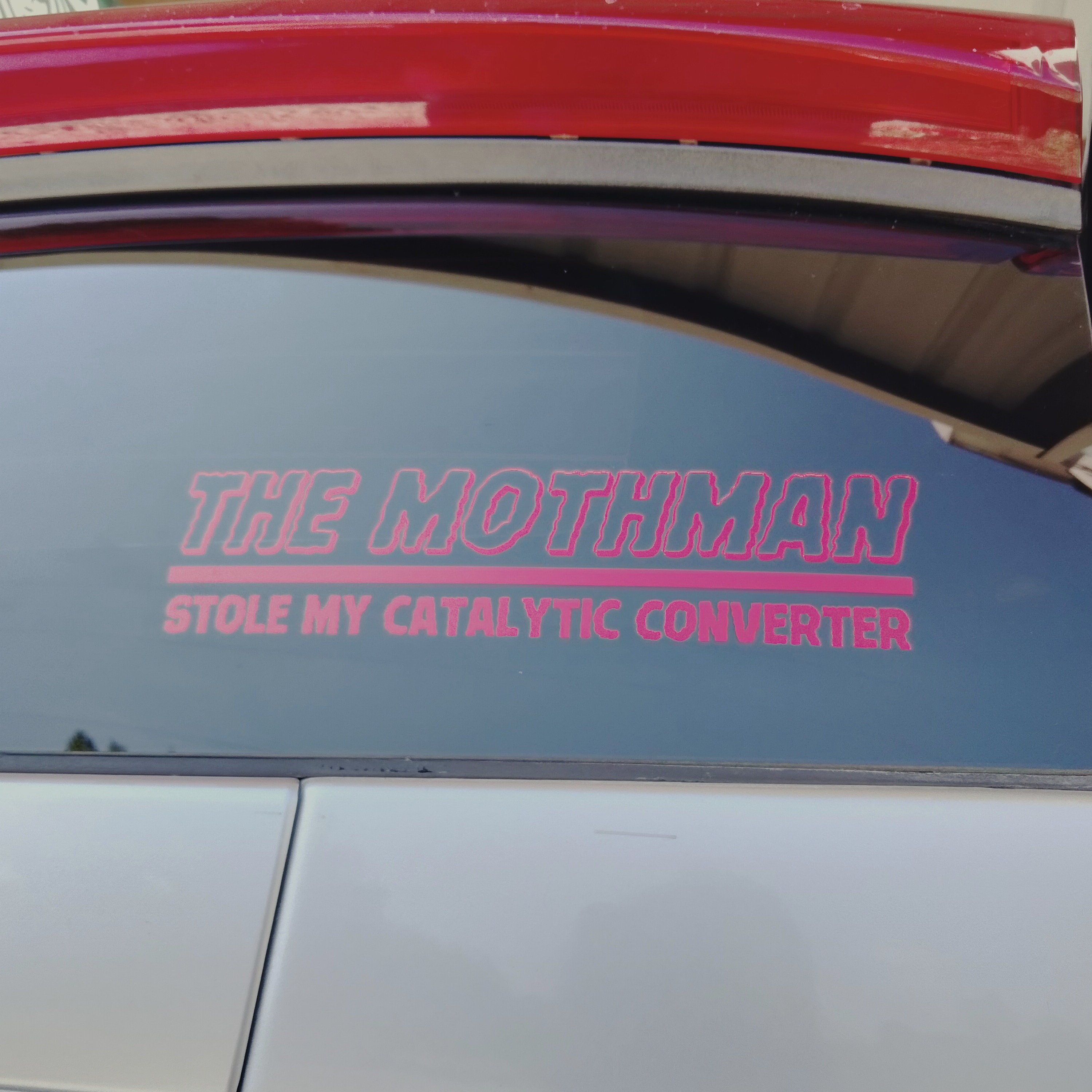 The Mothman Stole My Catalytic Converter Vinyl Decal - Etsy