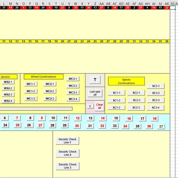Roulette Excel Spreadsheet - Etsy