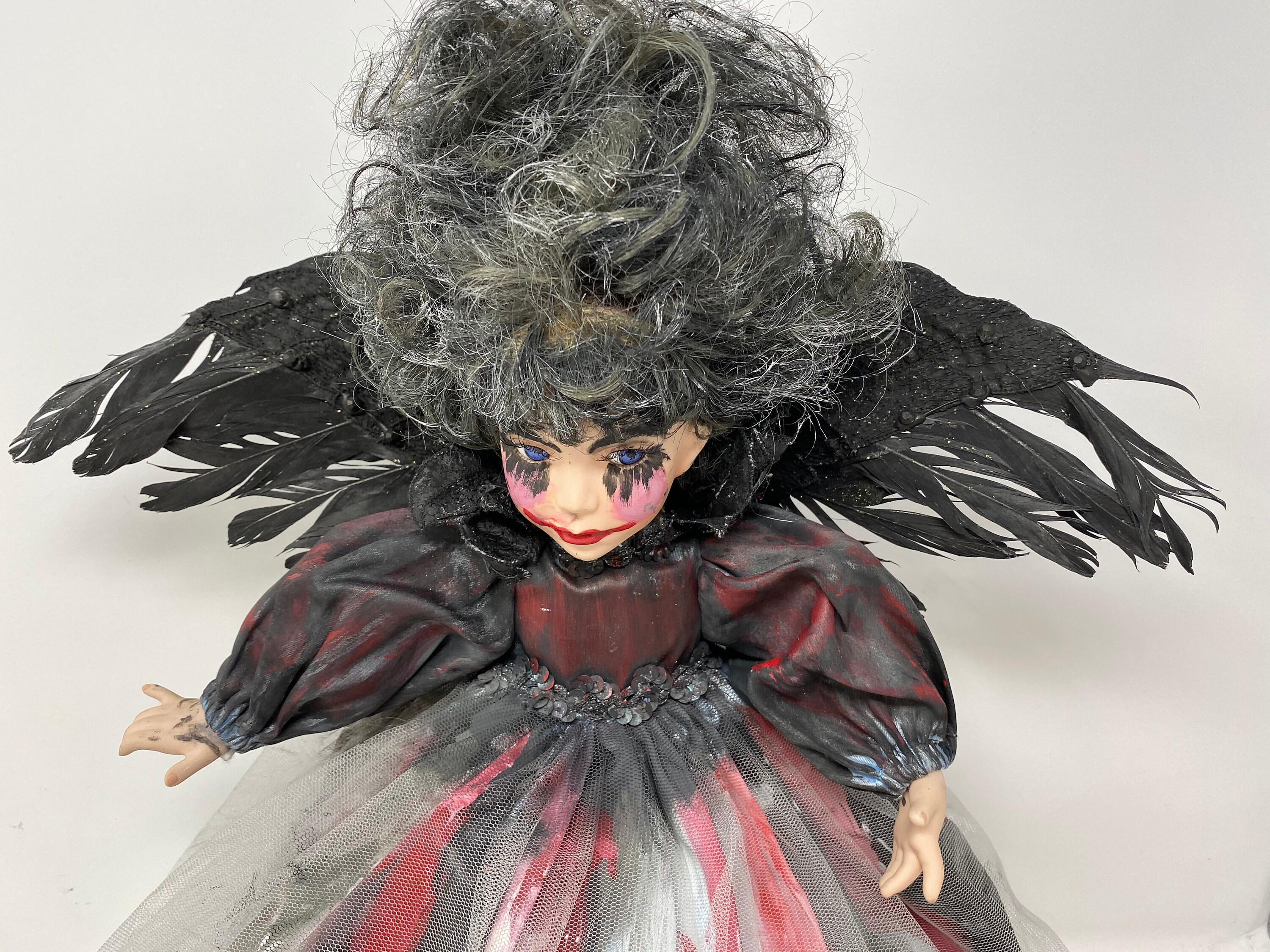 Creepy Doll Dark Angel Jester Horror Pop Clown Girl Possessed - Etsy