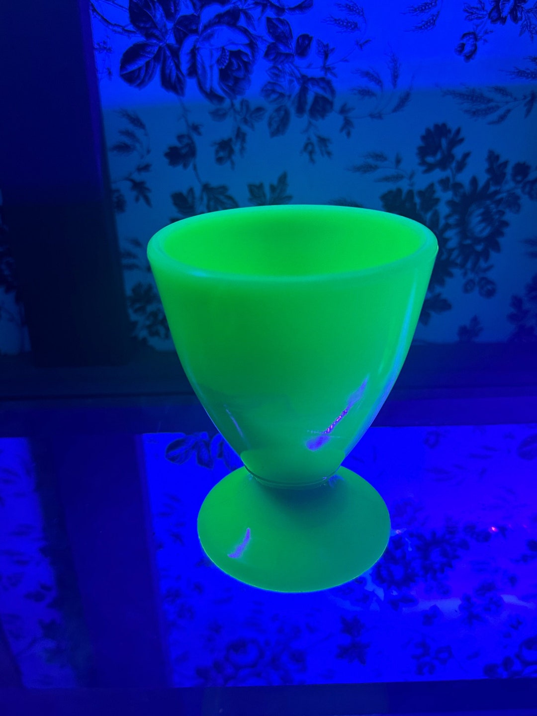 Mckee Jadeite Uranium Glass / Footed Mug / Custard Cup / Skokie ...