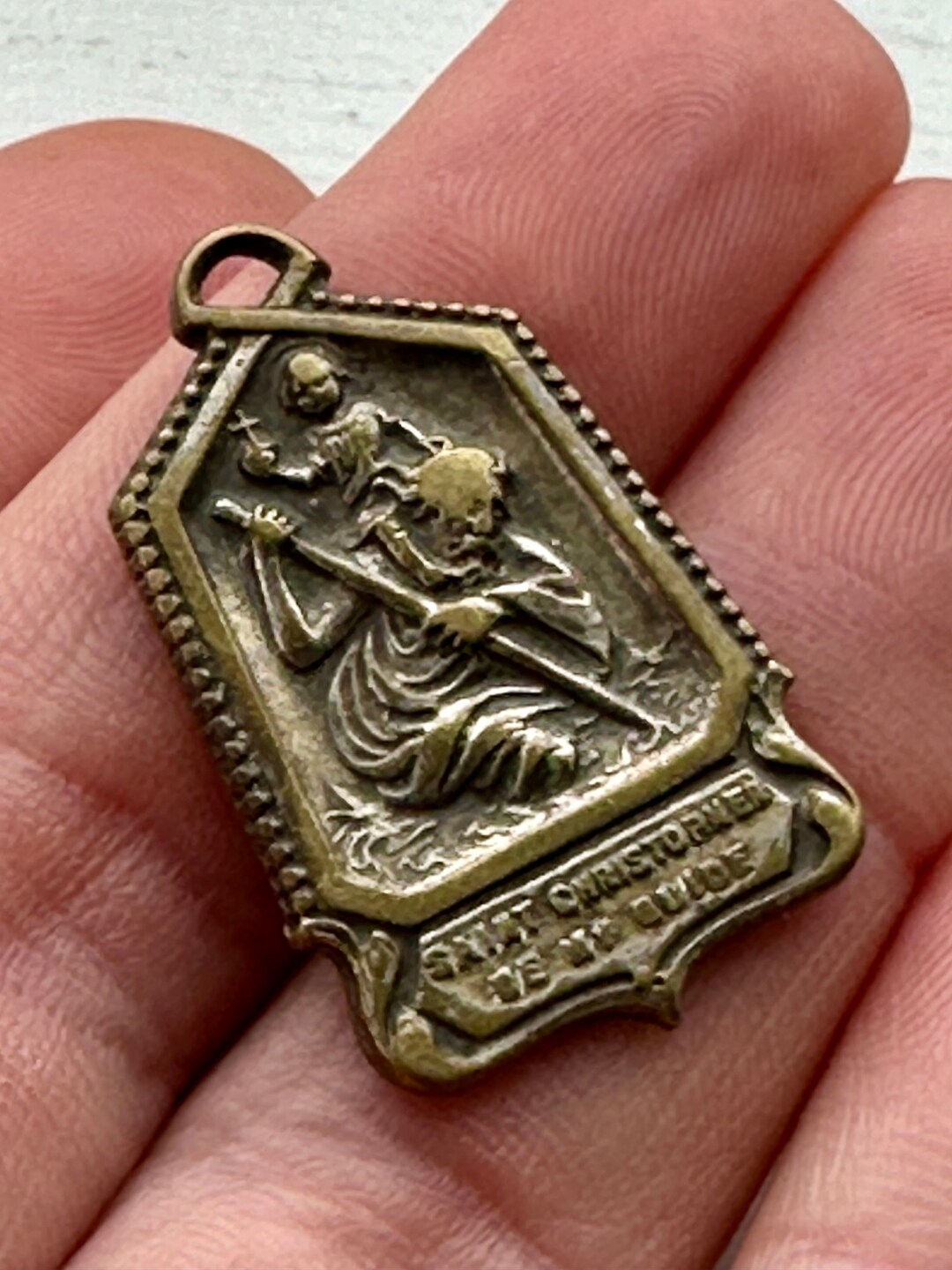 Vtg Saint Christopher / Be My Guide Catholic Emergency Call a Priest ...
