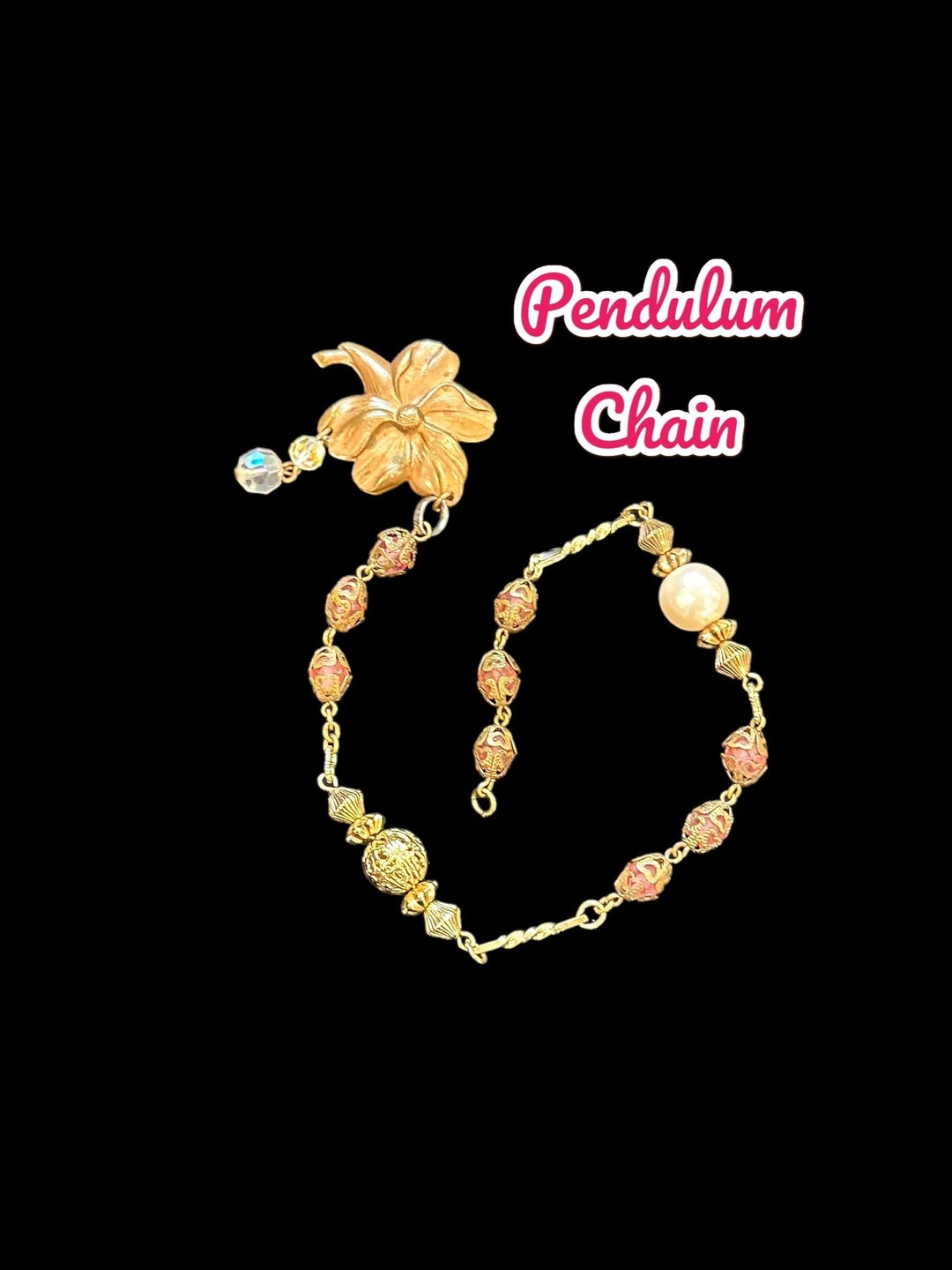 PENDULUM Chain / Dowsing Chain / Handcrafted Vintage Pendulum Chain ...