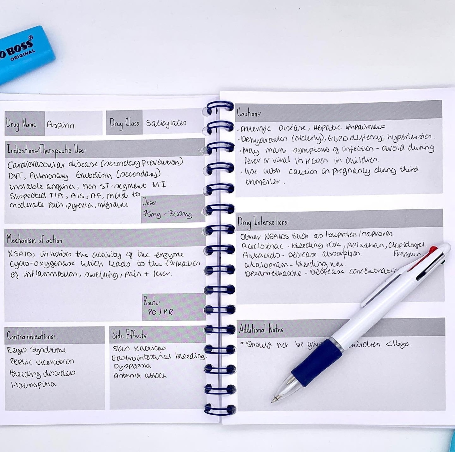 Medication Revision Book Student Nurses Guideresourceflash - Etsy UK