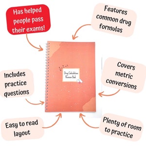 Drug Calculations Revision Book, Student Nurses, Pharmacology ...