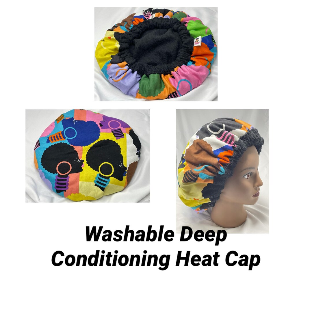 Microwavable Heat Cap Curly Hair Product Deep Conditioning - Etsy