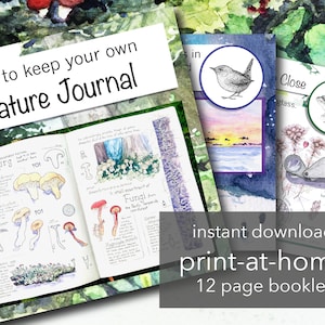 Printable Booklet to Teach Nature Journaling: Full-color Instructional ...