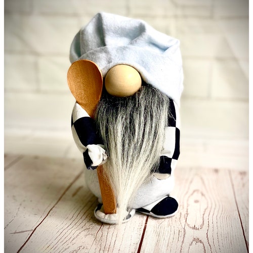 Handmade Chef Gnome With Spoon Nordic Gonk Swedish Tomte - Etsy